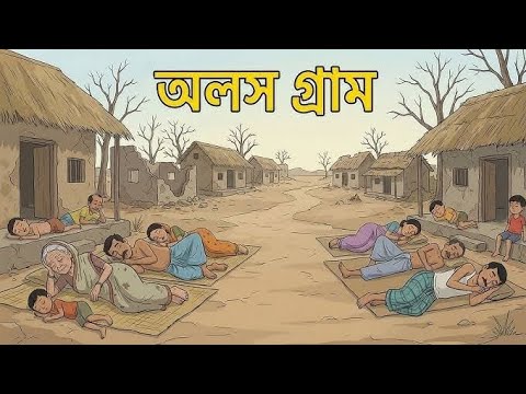অলস গ্ৰামের মানুষ ঘুমিয়ে আছে I olos village cartoon l বাংলা কার্টুন ...