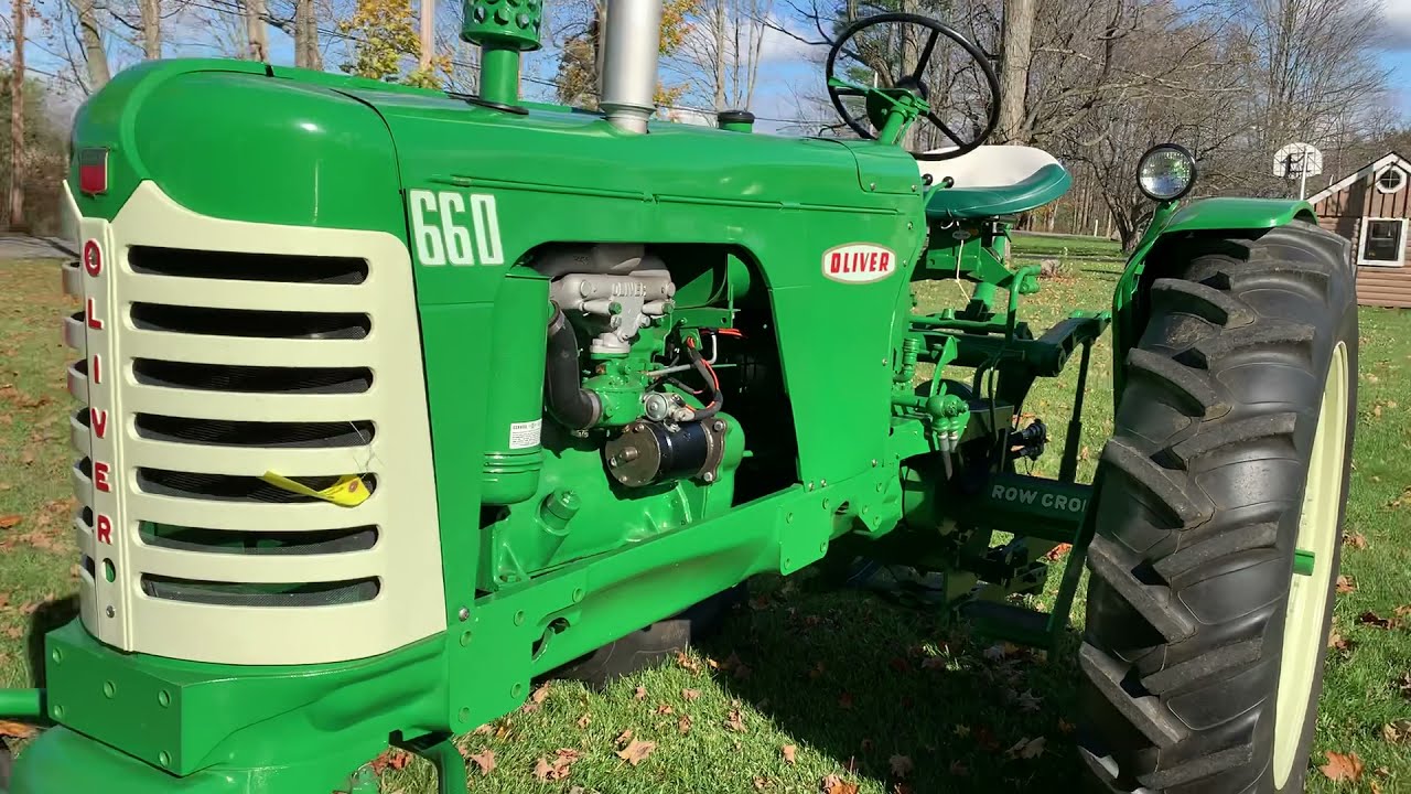 Lot 3714 - Oliver 660 Tractor - YouTube