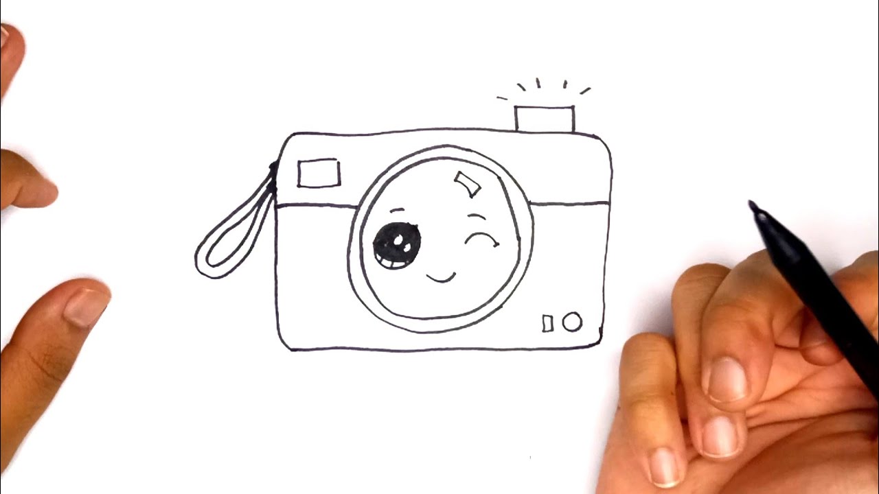 How To Draw A Cute Camera / Cara Menggambar Kamera Imut - YouTube