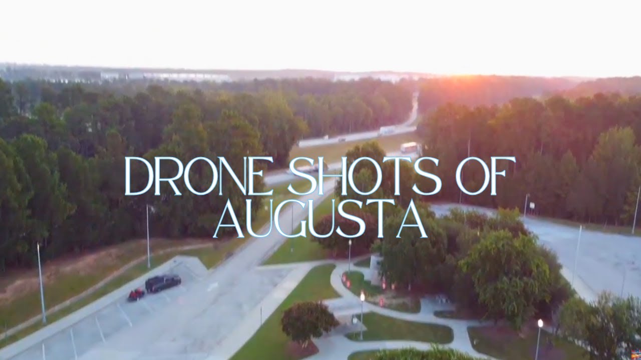 Drone shots of rest area 62 road to Augusta, good morning Augusta ga ...