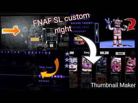 FNAF SL game on custom night - YouTube