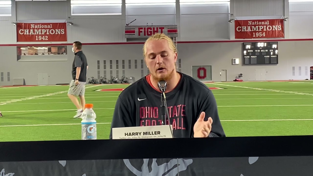 Ohio State starting center Harry Miller interview - YouTube