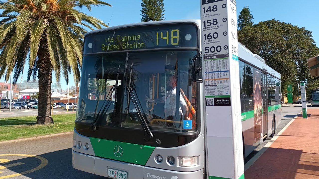 [A Worse 910] Transperth Bus Route No. 148 (TP1995) Fremantle Station ...
