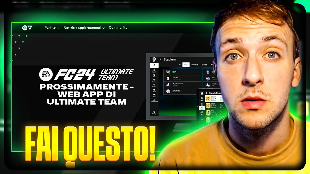 PARTENZA PERFETTA con la WEB APP di FC 24 - YouTube