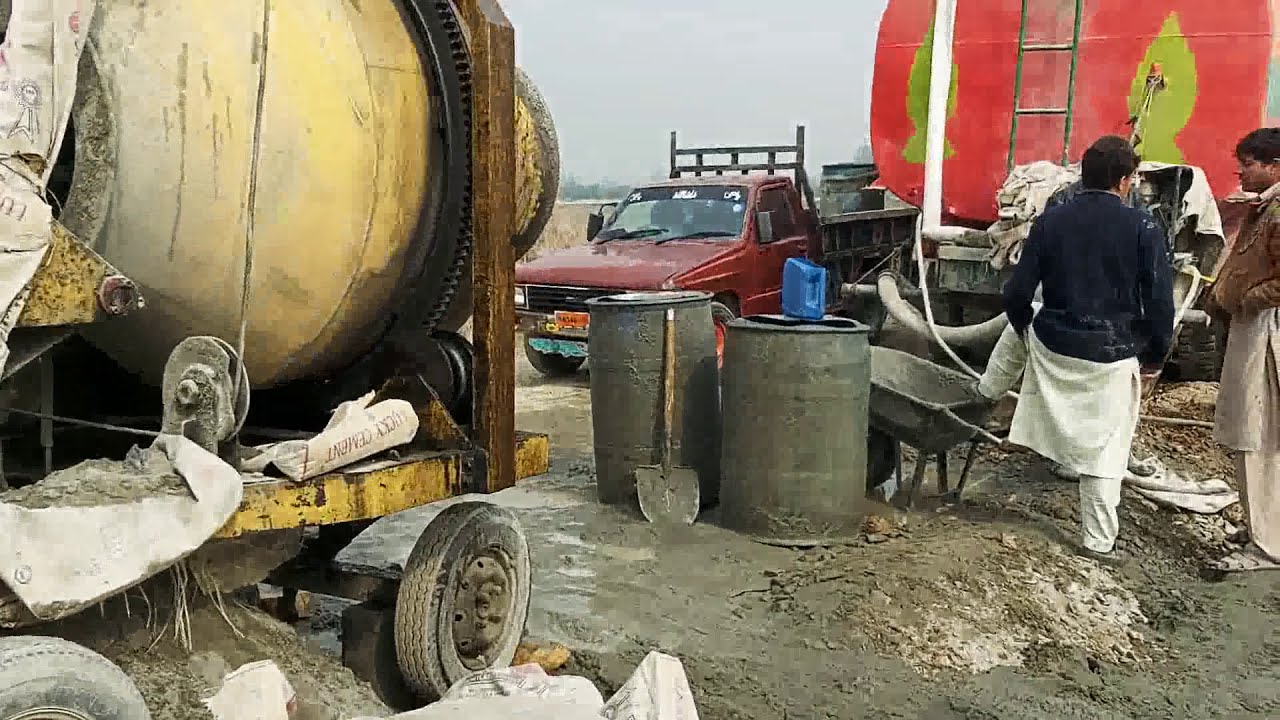 Stone Pitching Grouting Work | Our Site Activities - YouTube