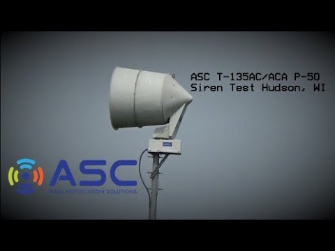 ASC T-135AC/RM-135 I 3 Minute Alert I Hudson, WI (St. Croix Co) - YouTube