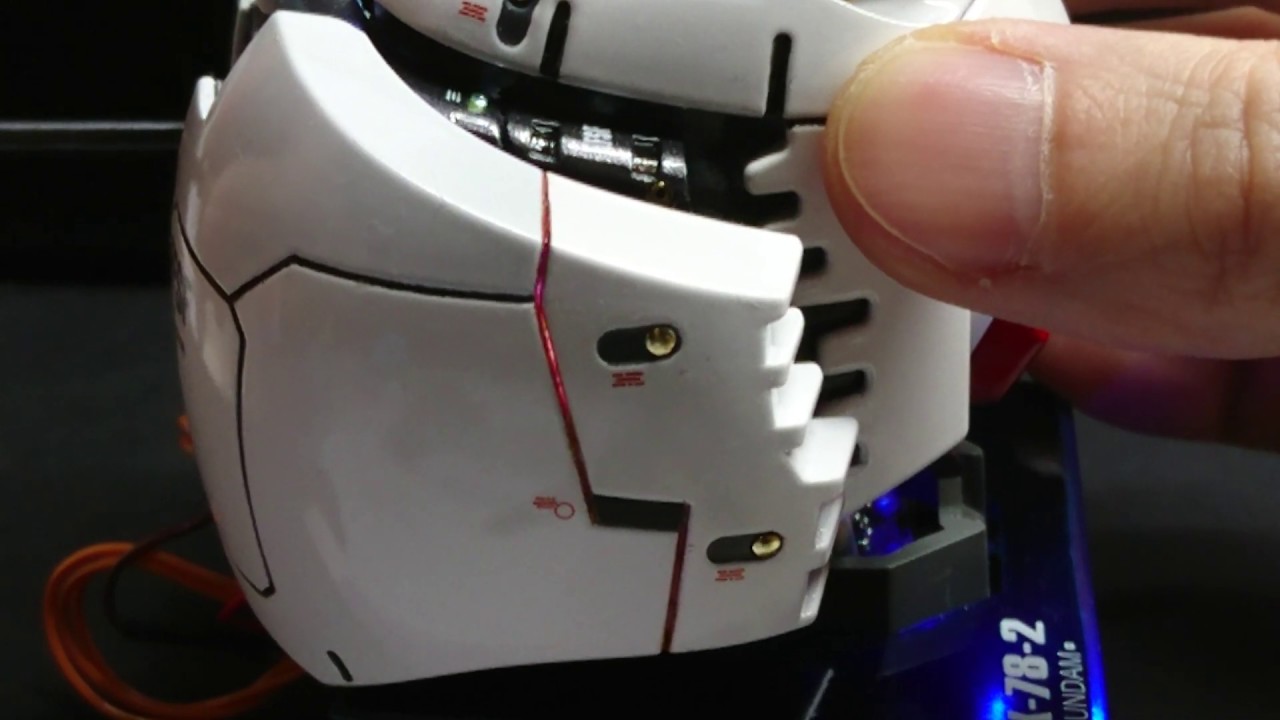 7. Gundam Head Project – Fake Psycho Frame (Running LED) Demo#1 - YouTube