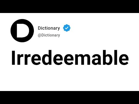 Irredeemable Meaning In English - YouTube