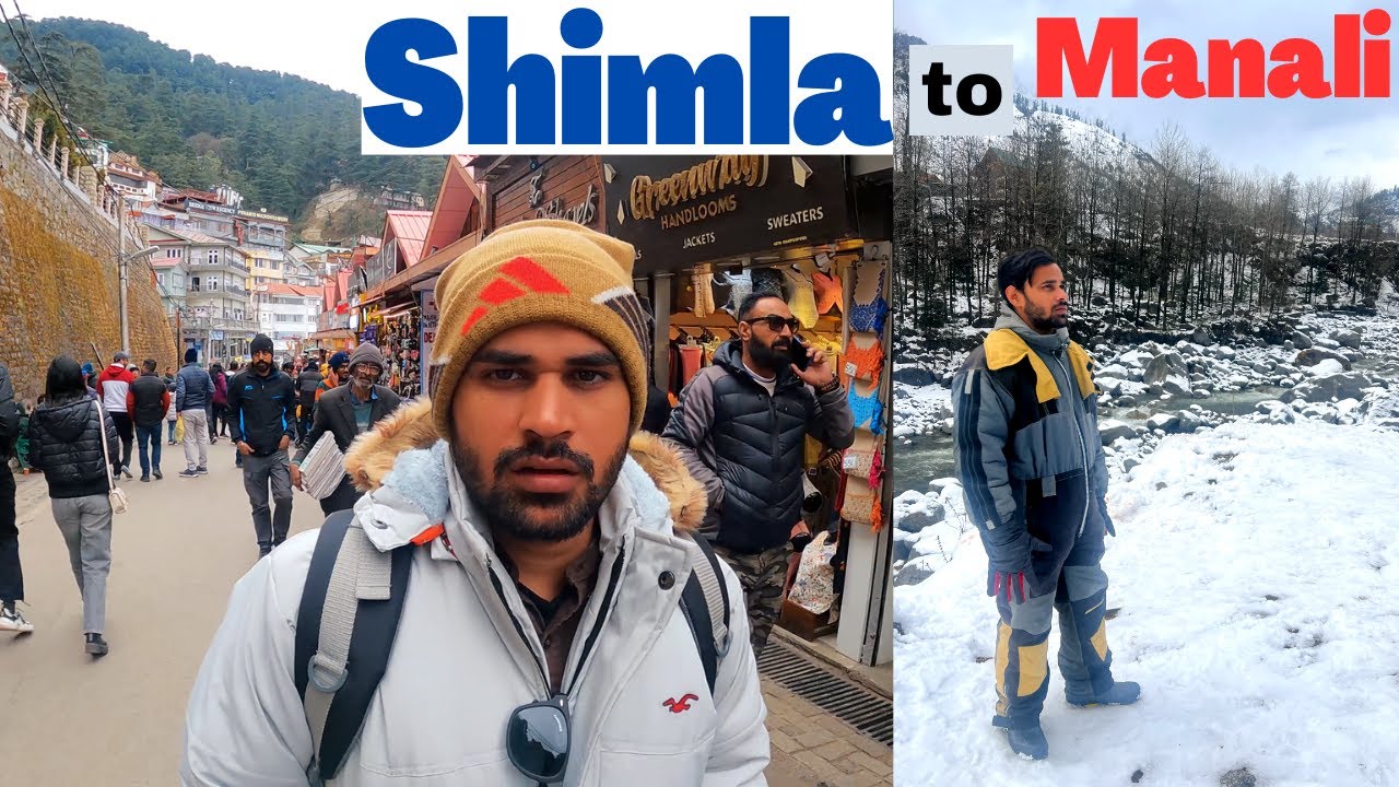 Shimla Tourist places #mallroadshimla | Shimla to Manali by bus | Night ...