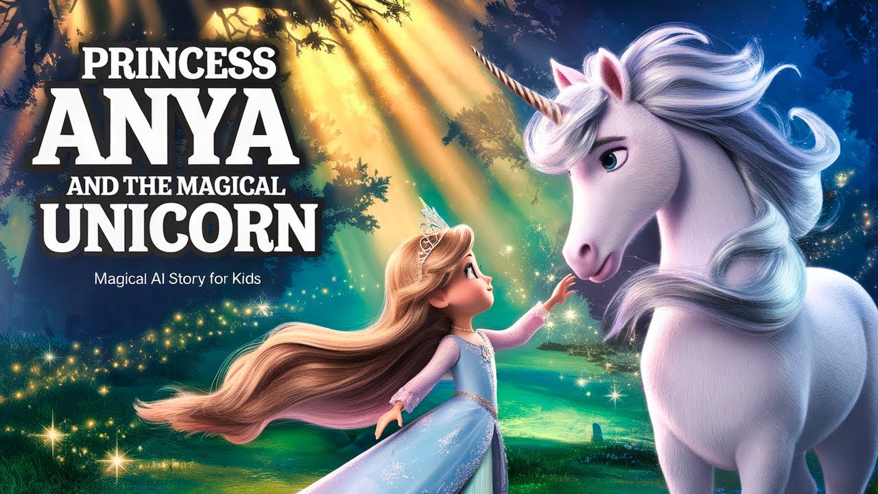 Princess Anya and the Magical Unicorn | Magical AI Story for Kids - YouTube