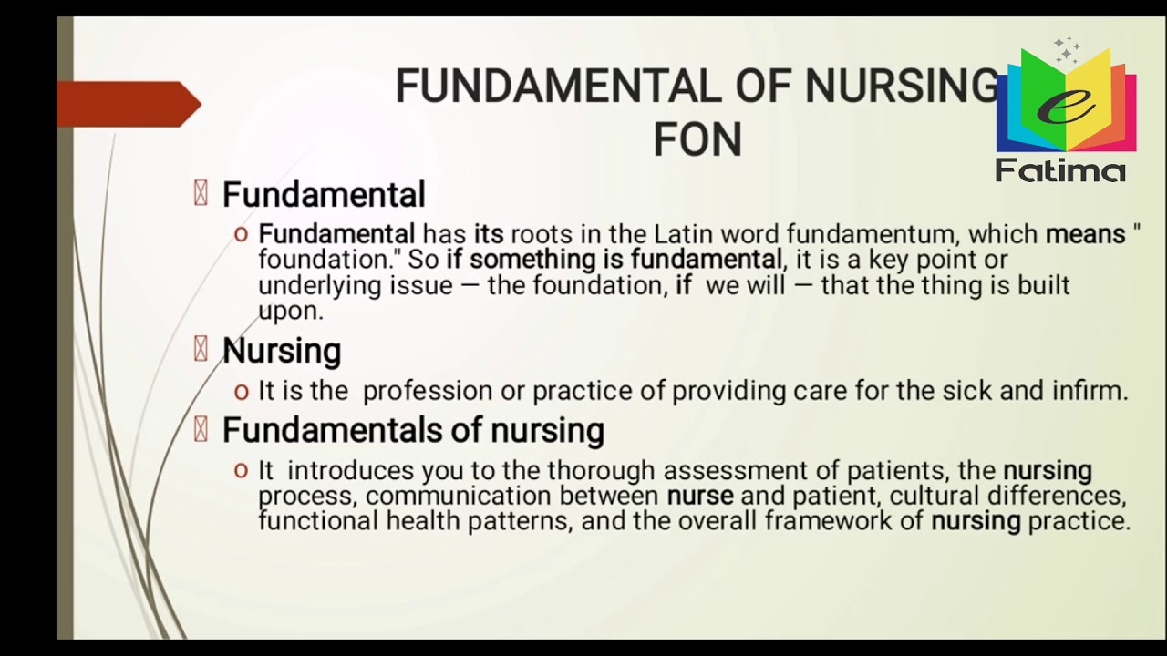 Fundamental of Nursing FON - YouTube