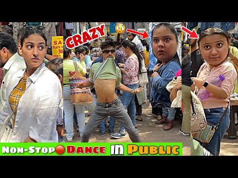 Non Stop🛑Crazy Dance in Public🤣||Bhojpuri Dance mai Garda uda diya🤣❤️||Sarojini Market❤️
