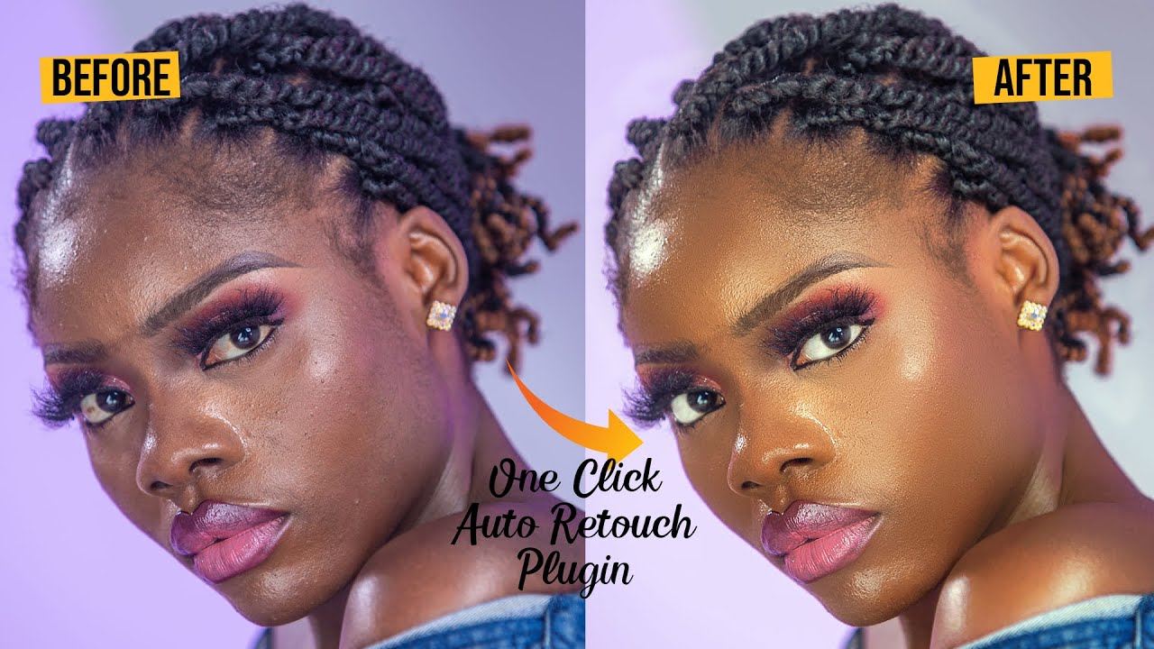 Auto Retouch (Skin, Eyes, Hair, Lips) in 10 seconds with 1 (one) Click ...