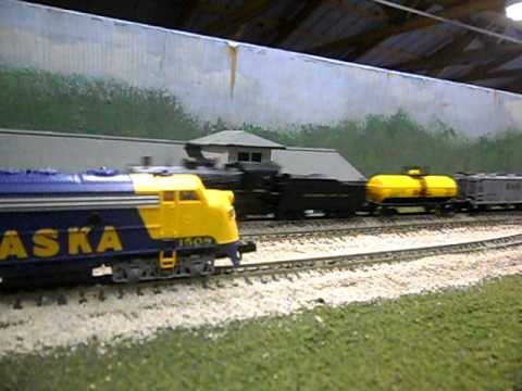 B&O Steam Locomotive Passing Thendara Station - YouTube