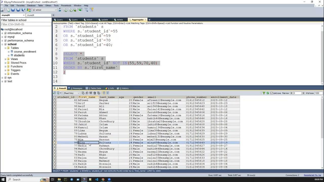 MySQL B01 C05 13 01 2025 limit orderby part 01 - YouTube