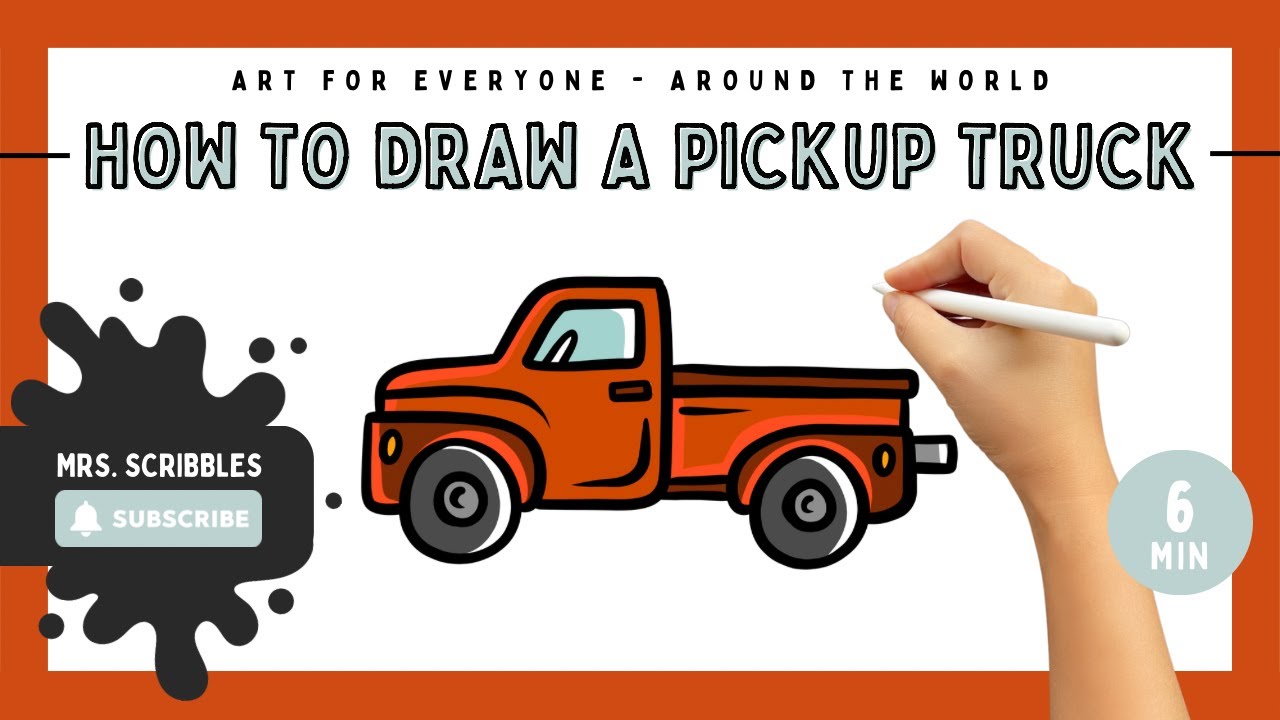 Pickup Truck Drawing Easy For Kids