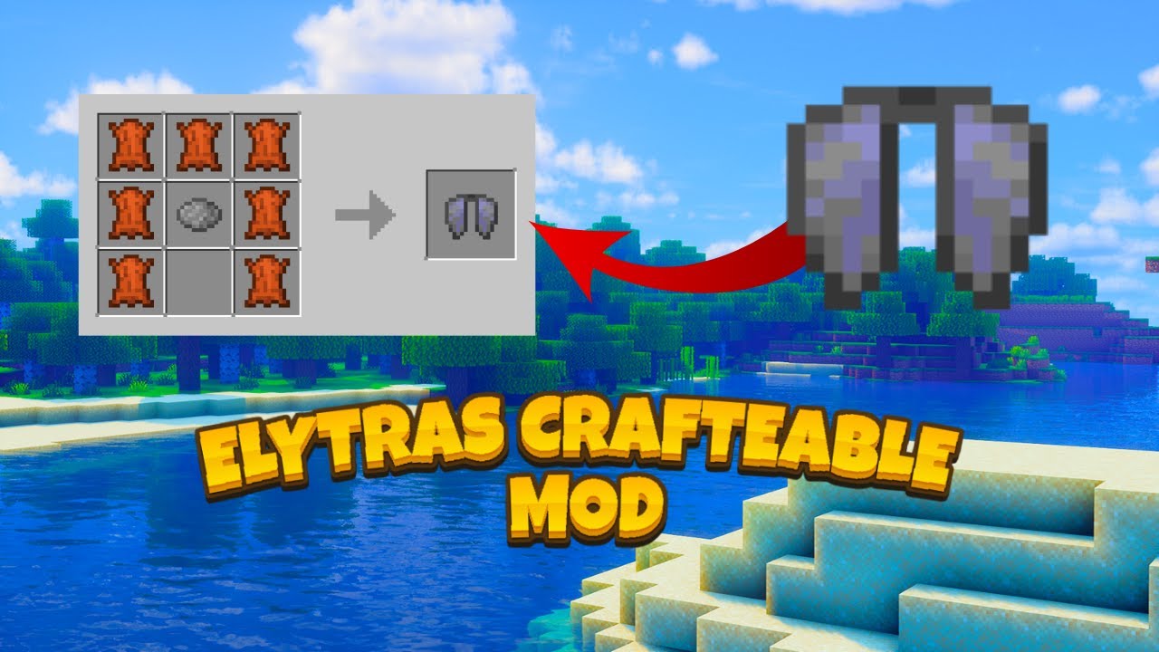 Craftable Elytra Mod | Crea Tus Elytra Fácilmente | Para Minecraft 1.20.1 | - YouTube