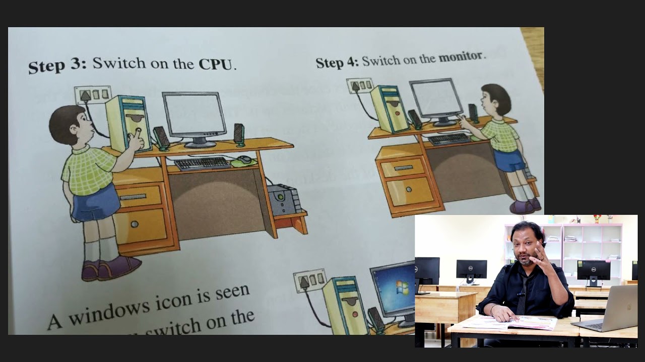 How to turn ON a Computer Desktop Version - with Exercises - YouTube