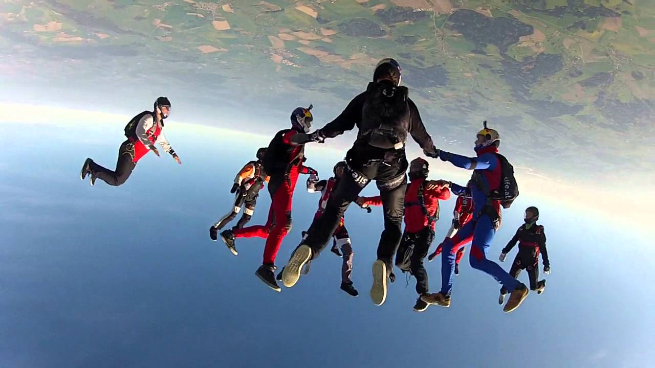 Skydive Pink Klatovy 10way Speedstar 2016 - YouTube