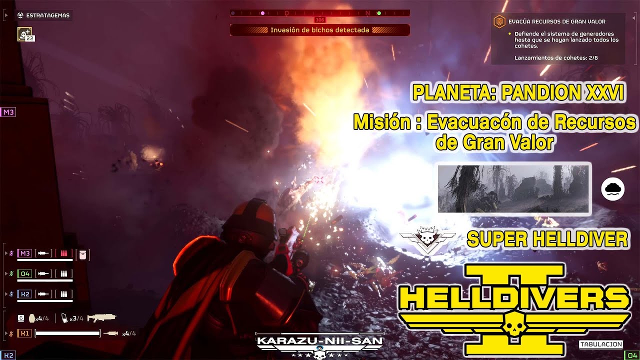 Helldiver 2 - Planeta Pandion XXVI, M:Evacua Recursos de Gran Valor(Sin ...