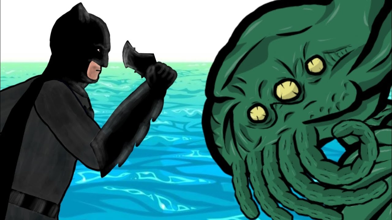 BATMAN VS CTHULHU | DRAWING CARTOONS 2 - YouTube