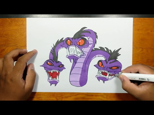 How To Draw A Hydra Step By Step