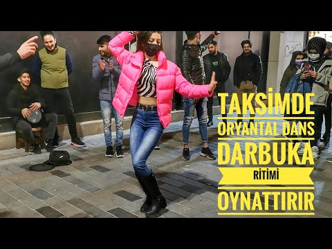 Bu Ritim Soğuğa Rağmen Oynattı Darbukacı Sercan Çaldı Kız Efsane Oynadı.İstiklal Caddesinde Oryantal