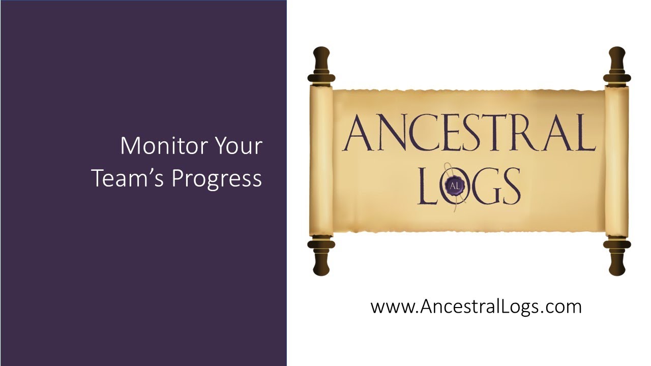 Monitor Your Research Team's progress in Ancestral Logs - YouTube