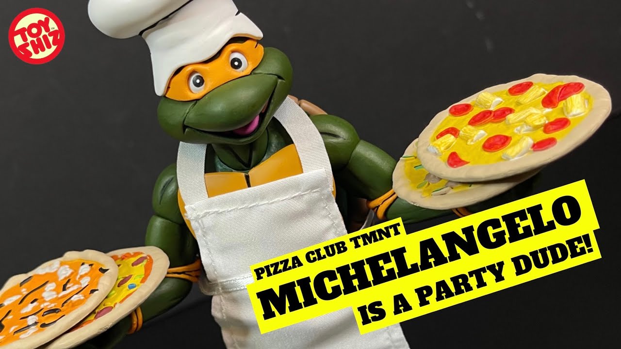 2024 MICHELANGELO IS A PARTY DUDE! | Pizza Club Cartoon TMNT | NECA ...