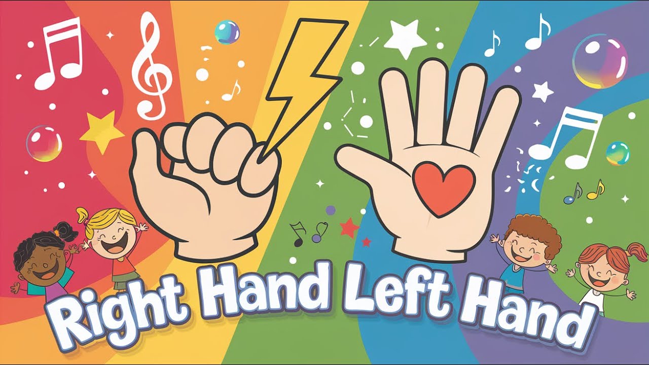 “The Right Hand, Left Hand Song: A Fun Rhyme for Kids”#learning # ...