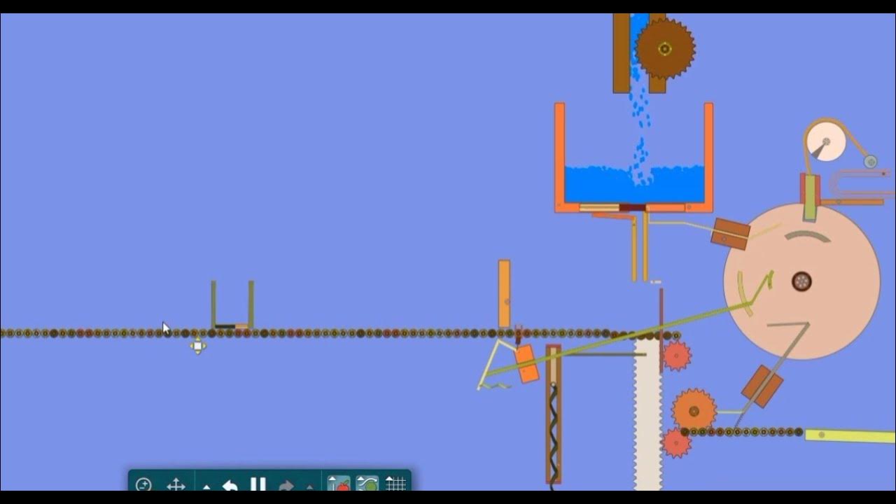Algodoo Contraption №16 gears of water№4 - YouTube