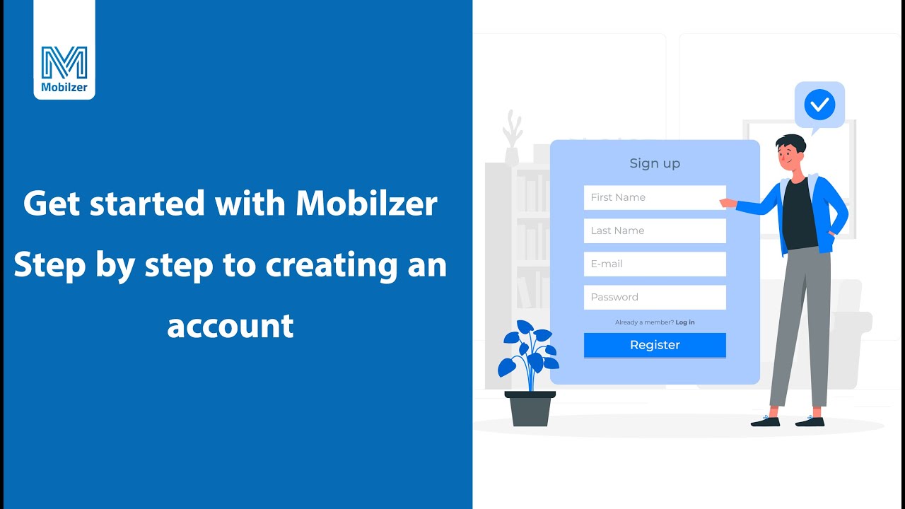 Get started with Mobilzer. Step by step to creating an account - YouTube