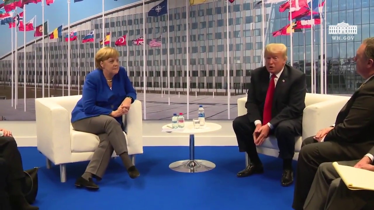 President Trump Holds a Bilateral Meeting with Chancellor Merkel - YouTube