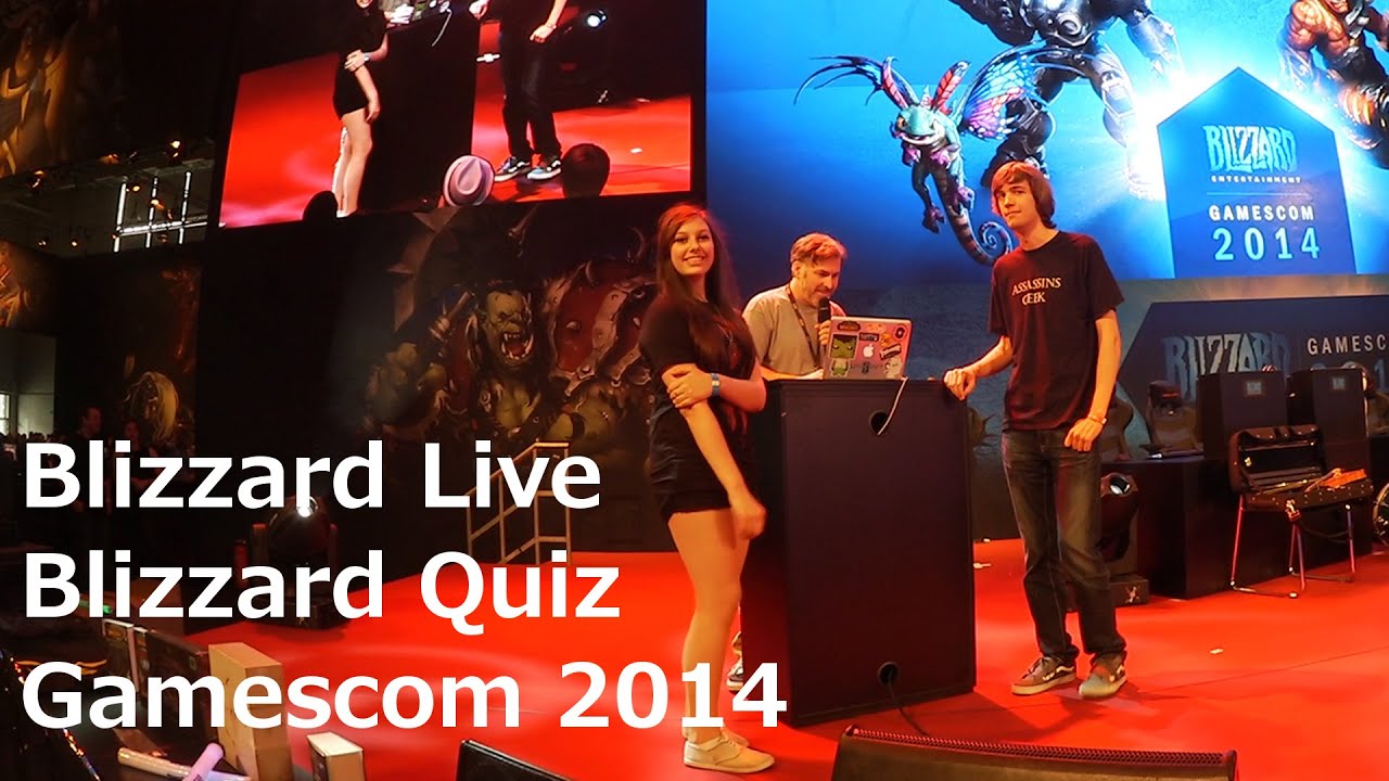 Gamescom 2014 - Blizzard Live Quiz - WoW, Diablo, SC, HoS, HS - YouTube