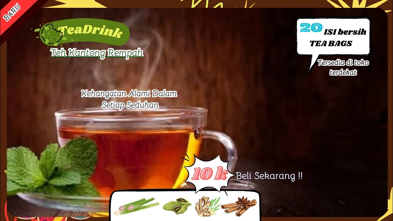 E-Commerce Flyer Iklan Kreatif - Teh Kantong Rempah - YouTube