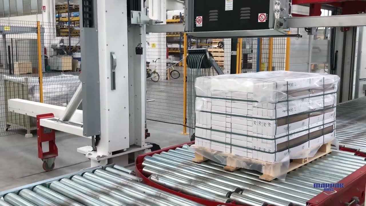 VERTICAL STRAPPING MACHINE R08 - MARPAK - YouTube