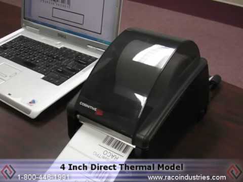 CognitiveTPG EZ-LP Desktop Barcode Label Printer - YouTube