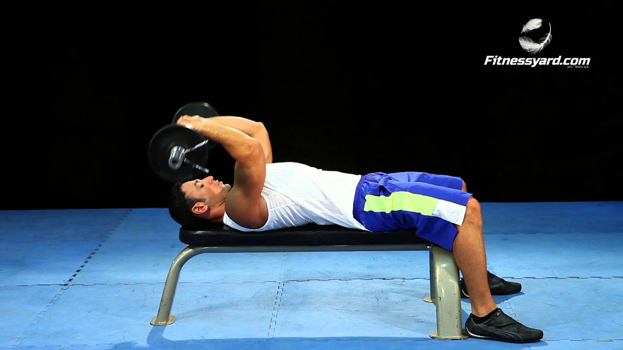 Back Exercises --Barbell Pullover - YouTube