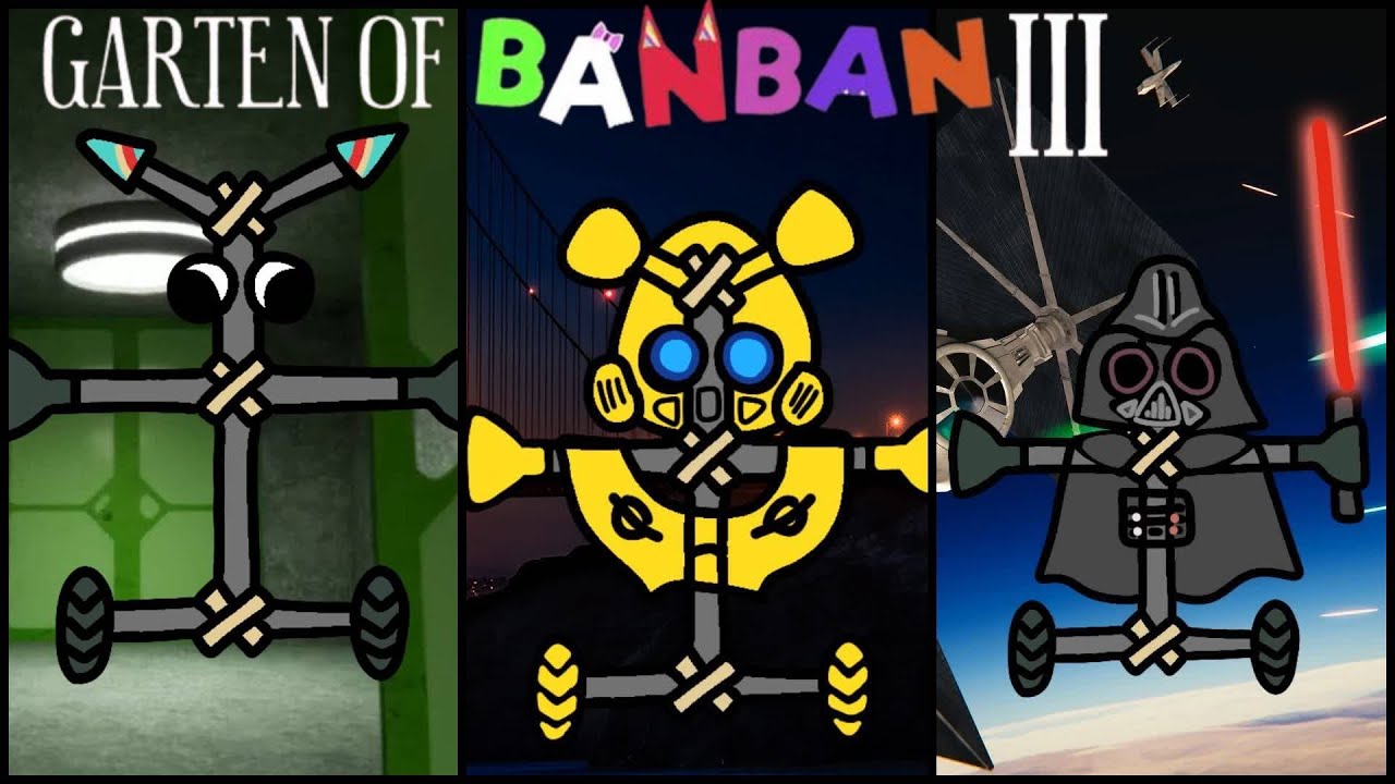 Mr Kabob Man from Garten of Banban 3 but in different worlds - YouTube