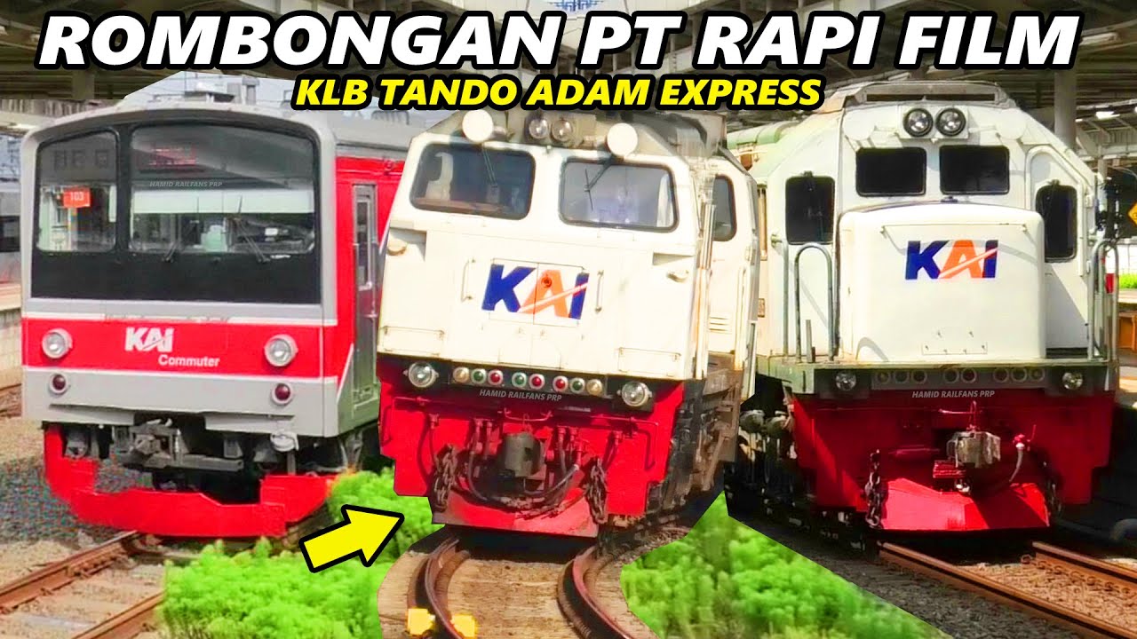 RAMAINYA KERETA API KRL SPESIAL MOMENT KLB TANDO ADAM EXPRESS KERETA ...