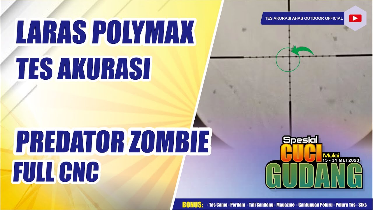 LARAS POLIMAX FULL CNC ....SENAPAN ANGIN PCP PREDATOR ZOMBIE | AKURASI MILIK ANDI PURWADI ...
