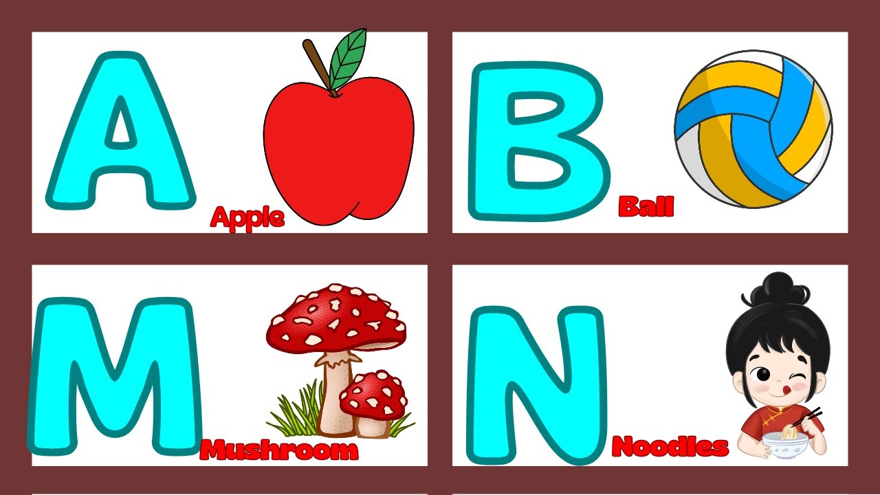 Alphabets |abcd song in kids |basic English learning words in kids ...