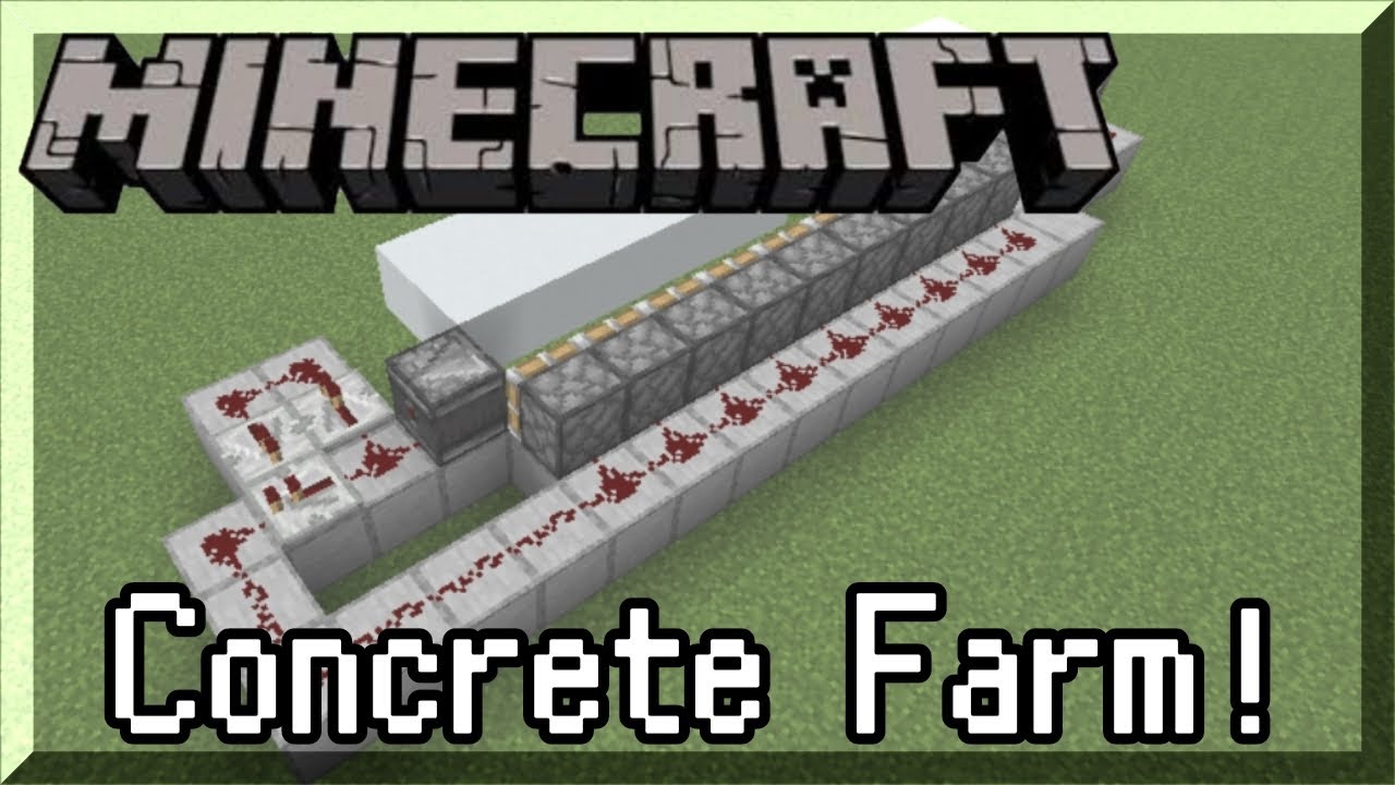 How to make simple Concrete "Farm" in Minecraft 1.21! - YouTube