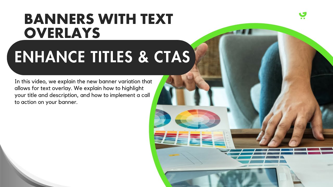 New Banner variation that allows for Text Overlay. - YouTube