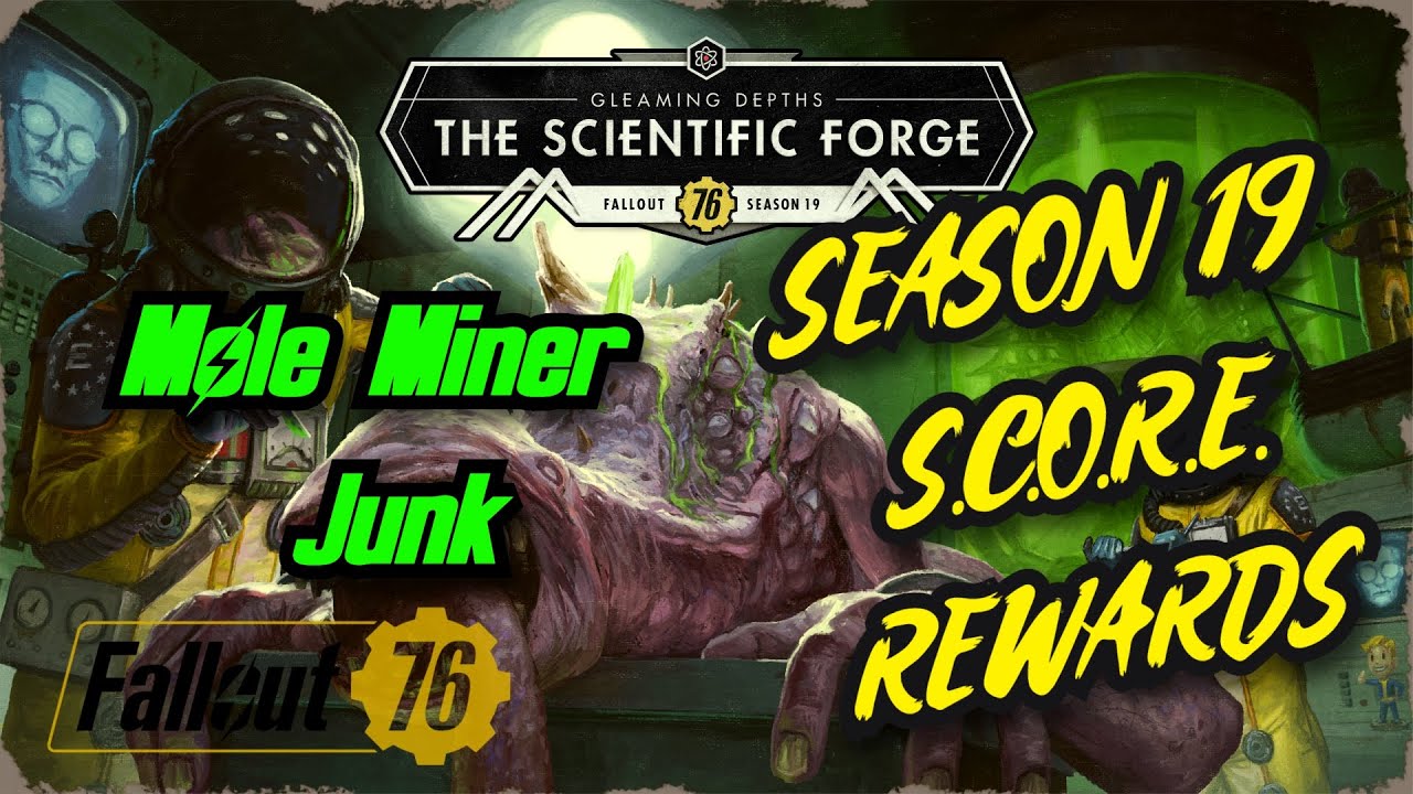 Fallout 76 | SEASON 19 - The Scientific Forge | Mole Miner Junk | Reward | - YouTube
