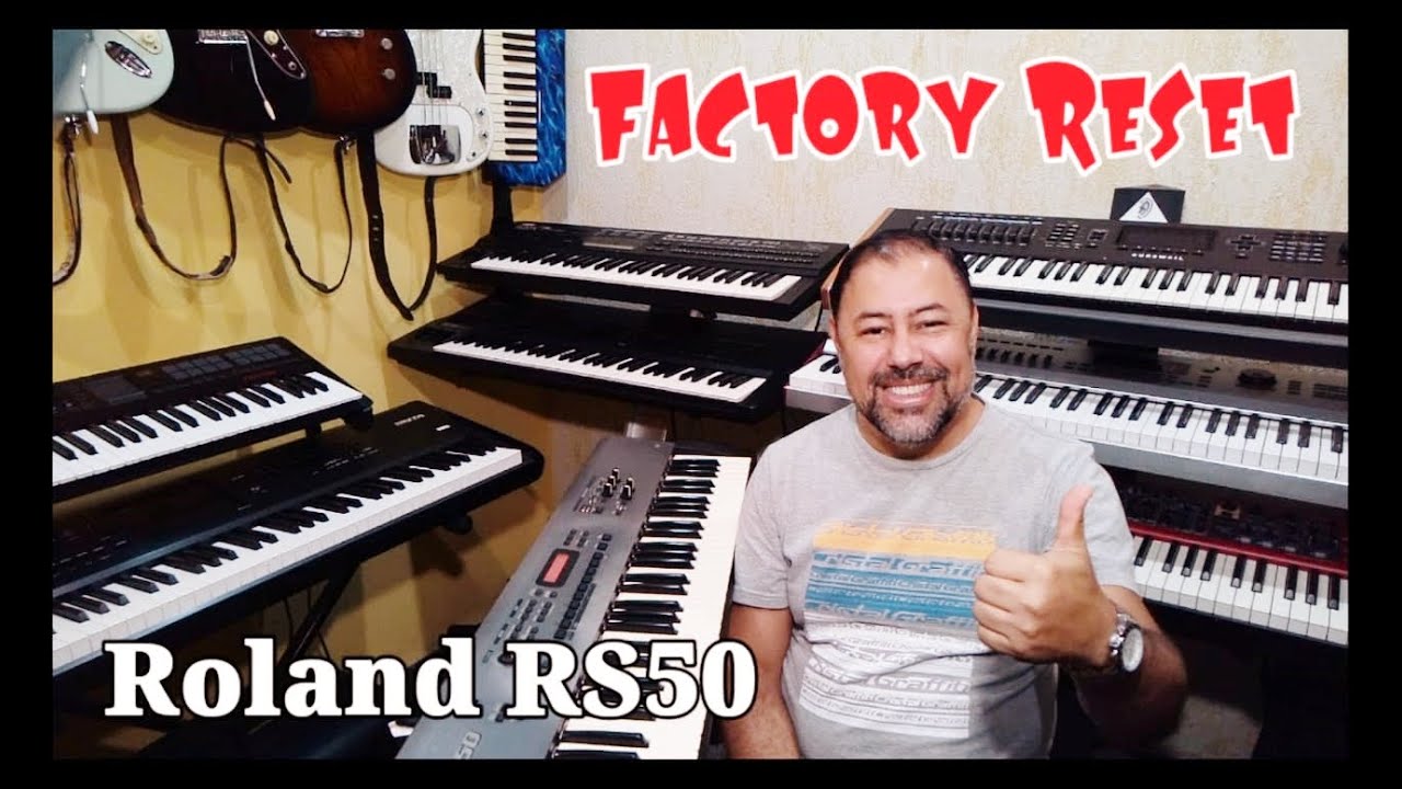 Factory Reset Roland RS-50! #factoryreset #roland #rolandrs50 - YouTube