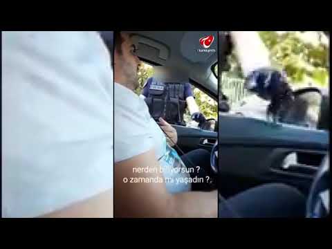 Faşist Fransız polisi Türklere hakaret etti (video)