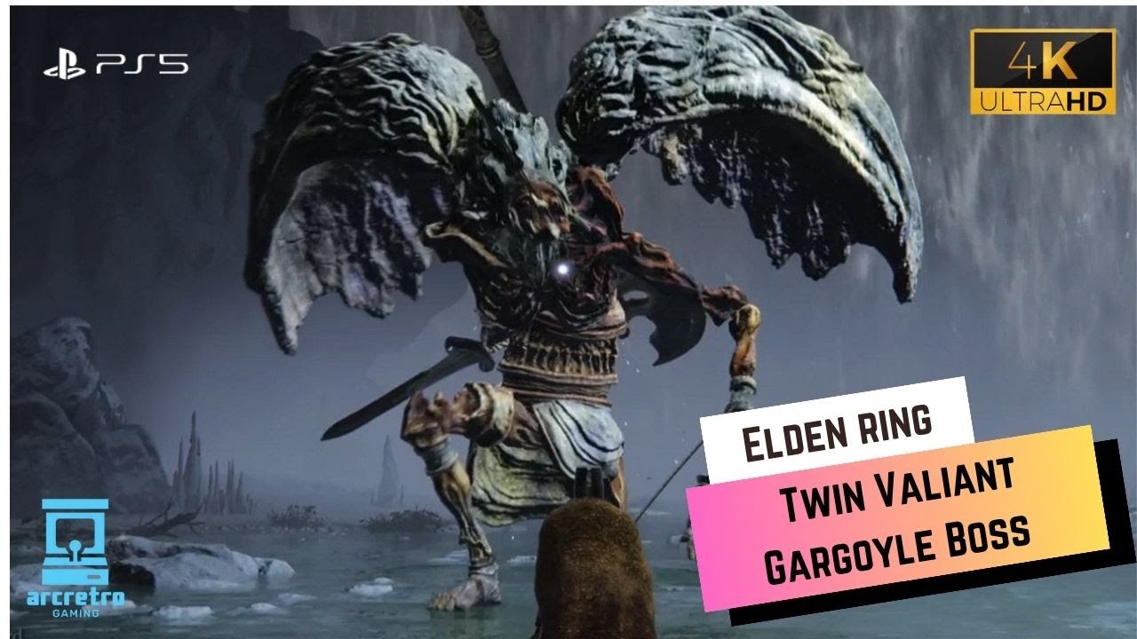 Elden Ring Twin Valiant Gargoyle Boss Defeated 4K 60FPS PS5 - YouTube