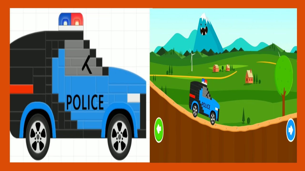 How to make Sport police Car-Brick car #72 - YouTube