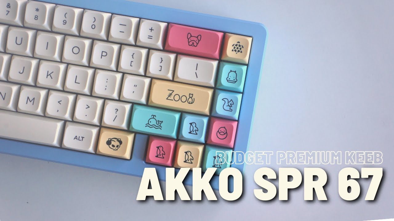 Premium Keeb on a Budget | Akko SPR67 | Overview and Sound Test - YouTube